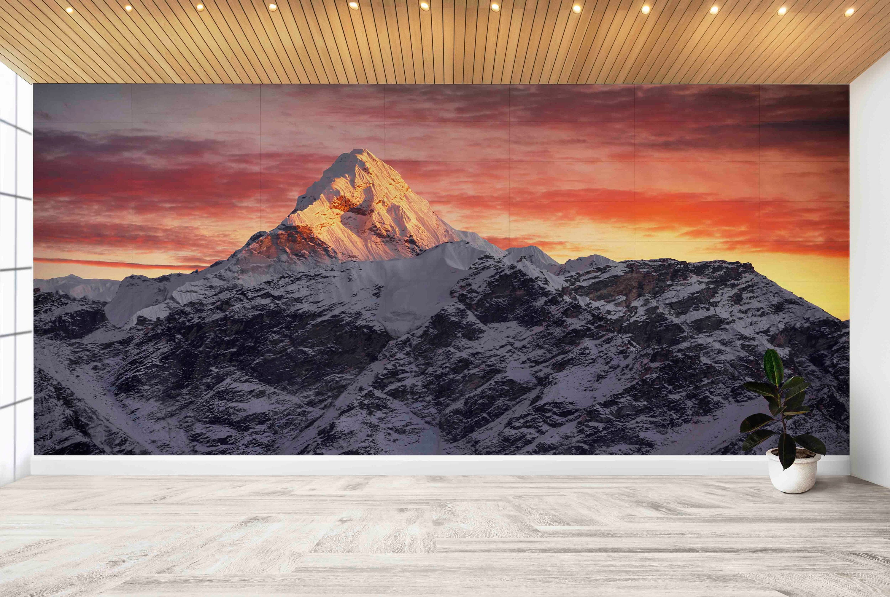 Landscape Wall Mural, 3d Wallpaper, Sunset Wallpaper, Paper Wall Art ...
