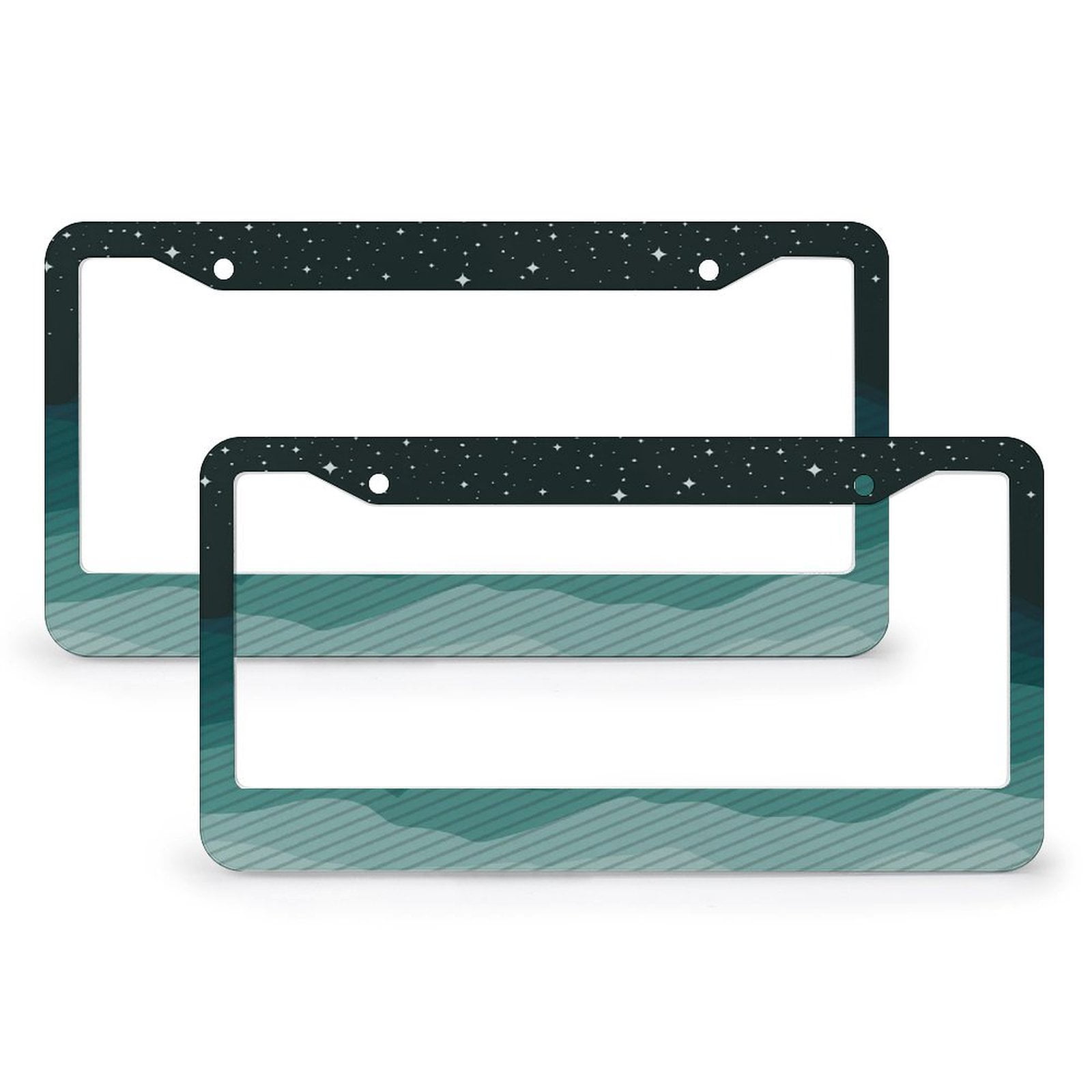 Landscape With Mountains License Plate Frame - 2 Pack Tags Frames ...