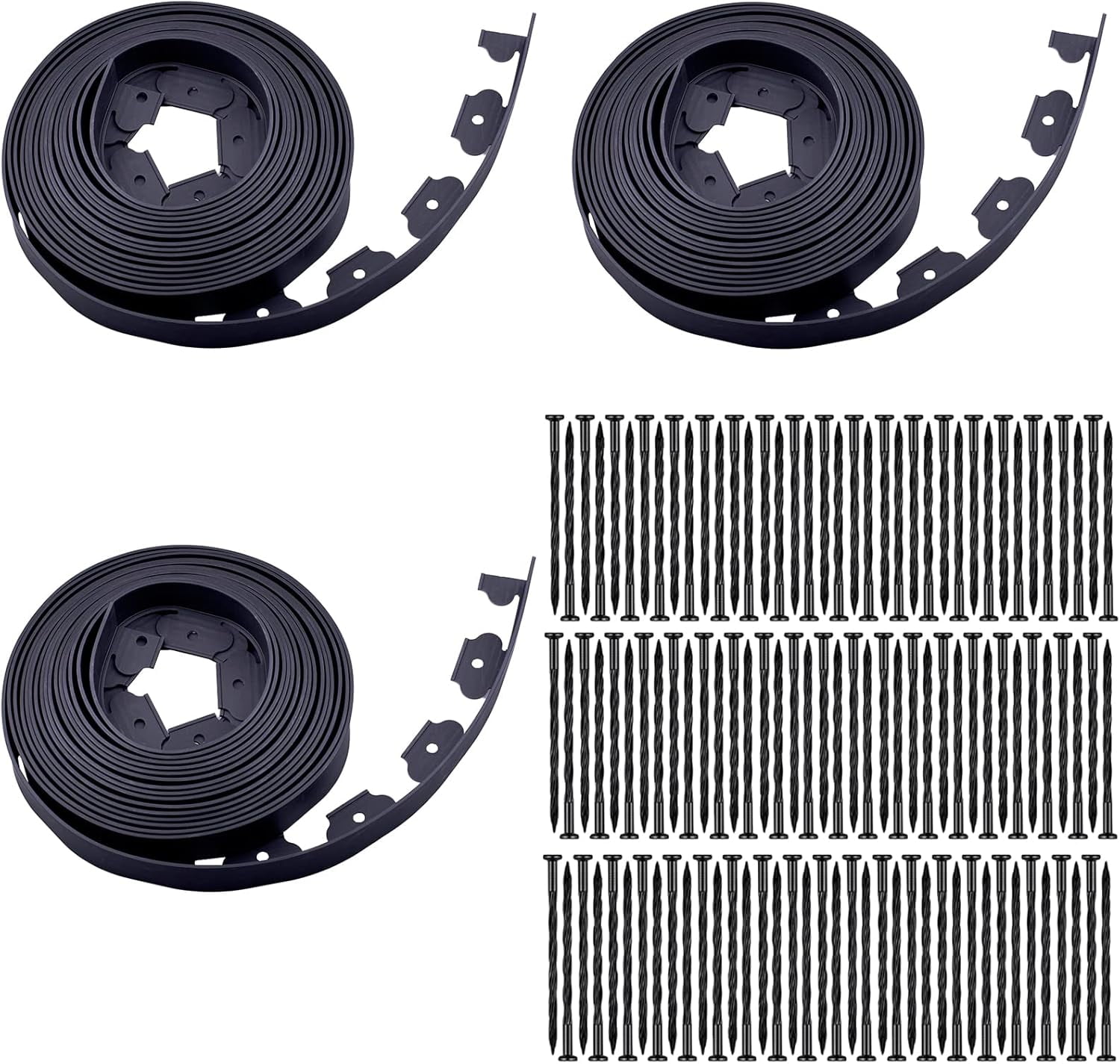Landscape edging，120ft Garden edging with 160 spikes for lawn 2 Inch ...