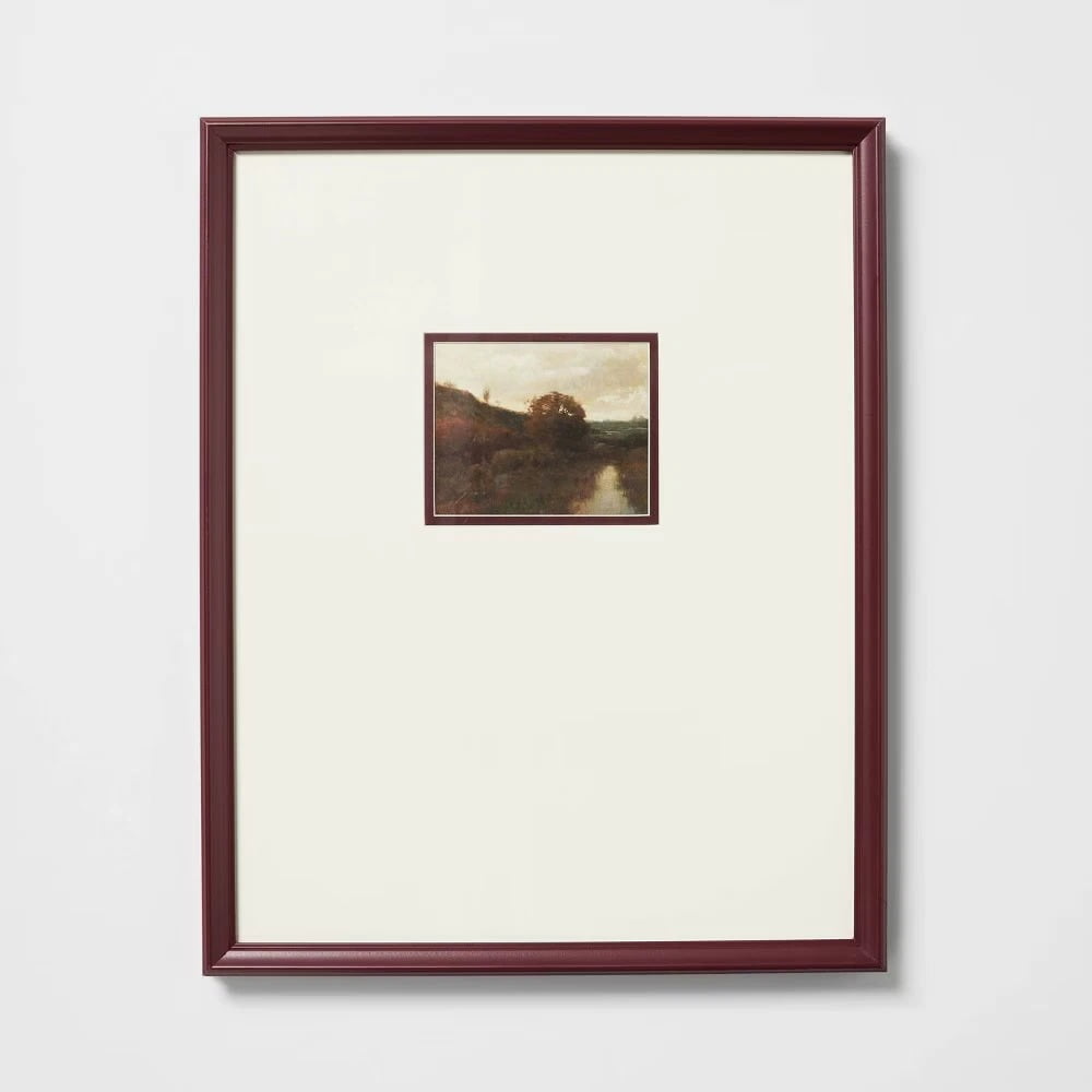 Landscape with Color Frame and Mat Wall Art - Threshold designed ...
