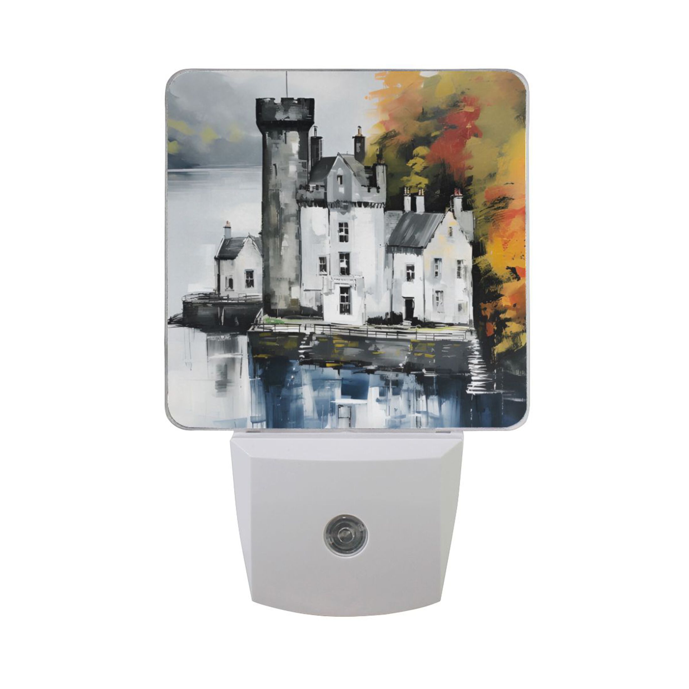 Landscape with Trees Night Light LED Dusk to Dawn Auto Sensor Night ...