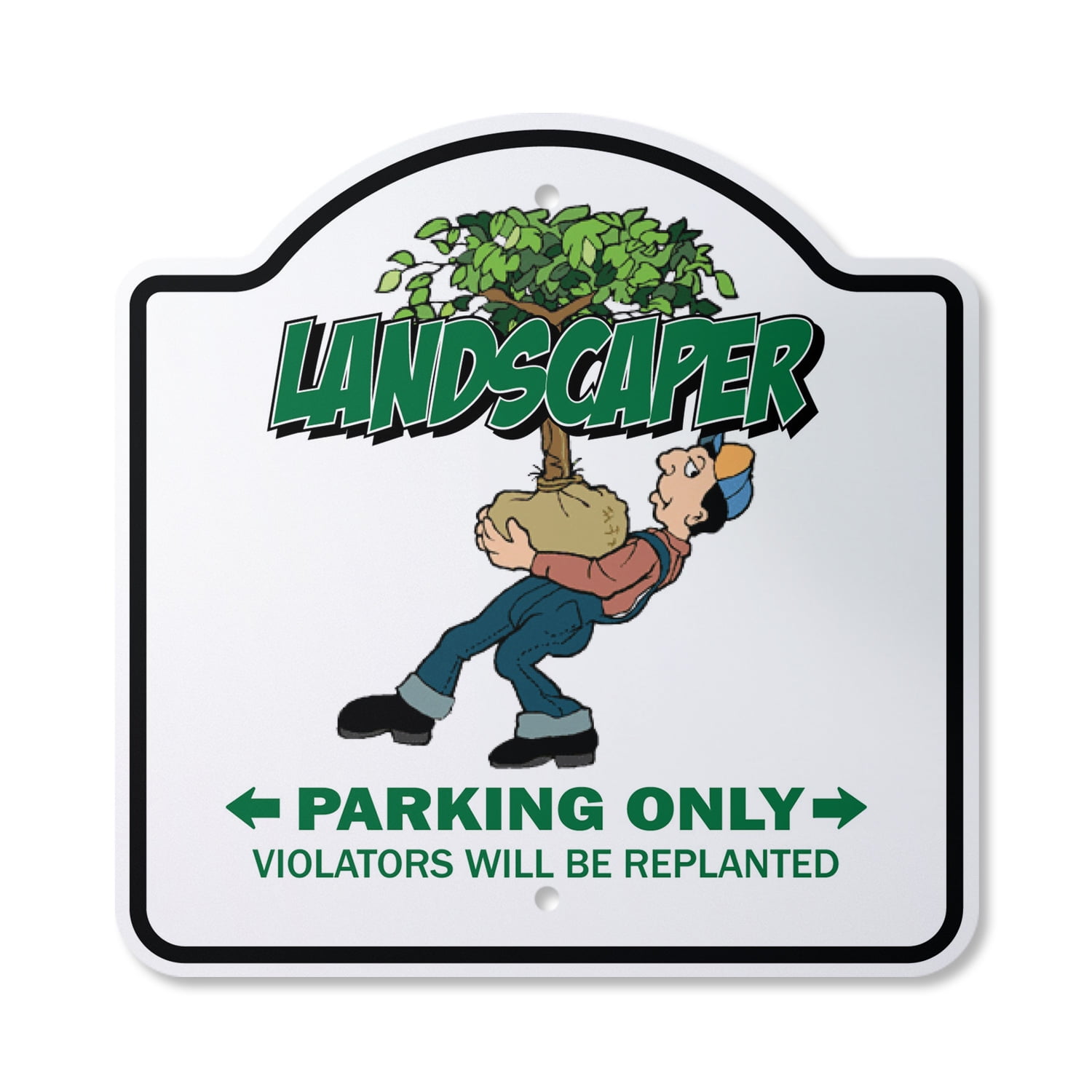 Landscaper 12" X 12" Sign | Indoor/Outdoor Plastic | SignMission ...