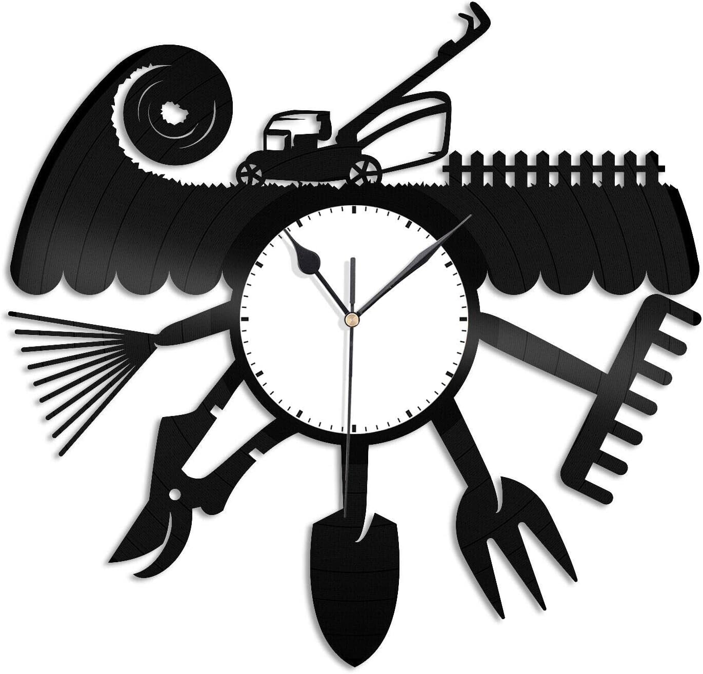 Landscaper 3D Wall Clock Vinyl Wall Clock,Vinyl Record Clock Wall Art ...