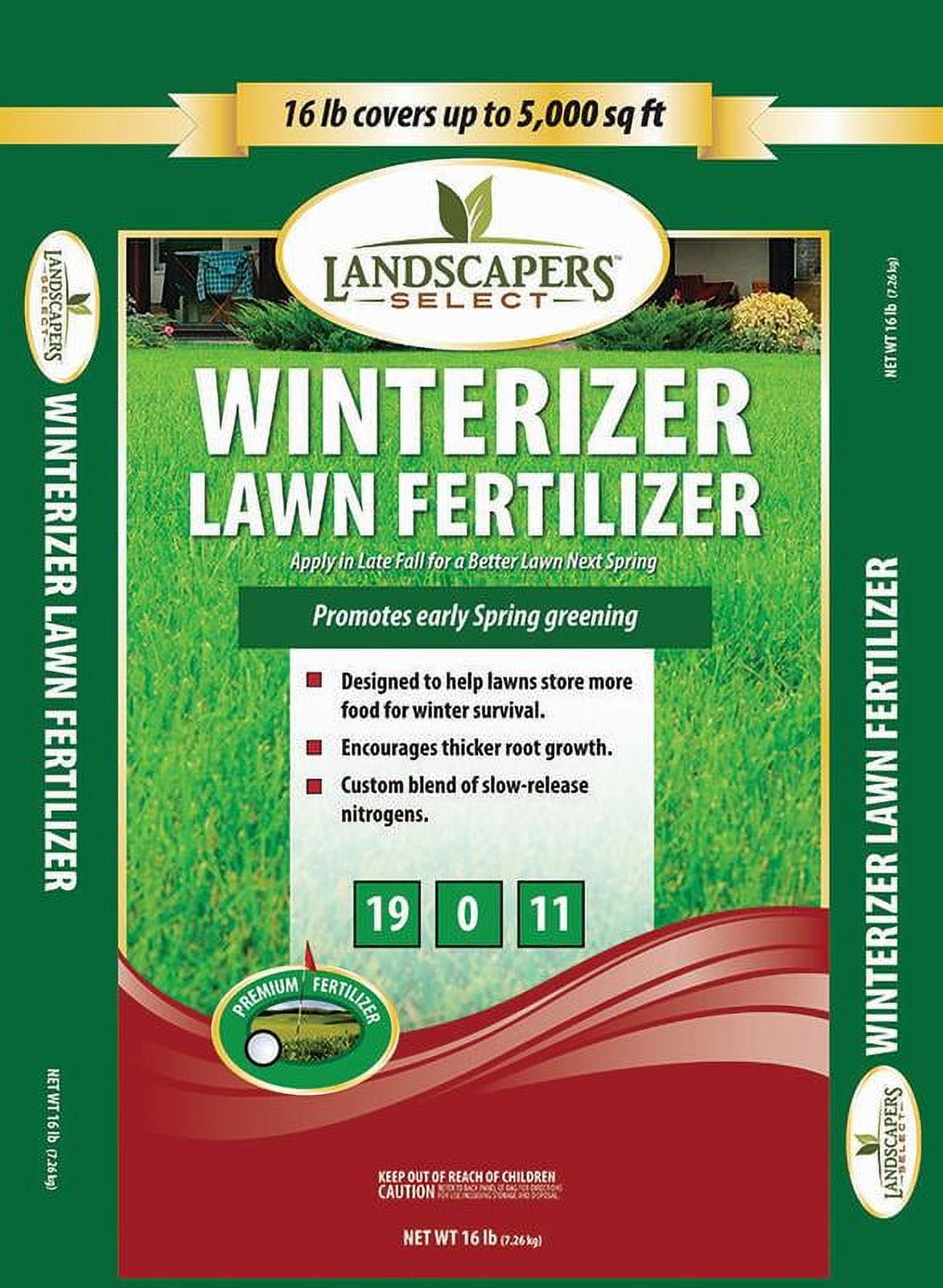 Turf Care Supply Landscapers Select Lawn Winterizer Fertilizer, 16 lb ...