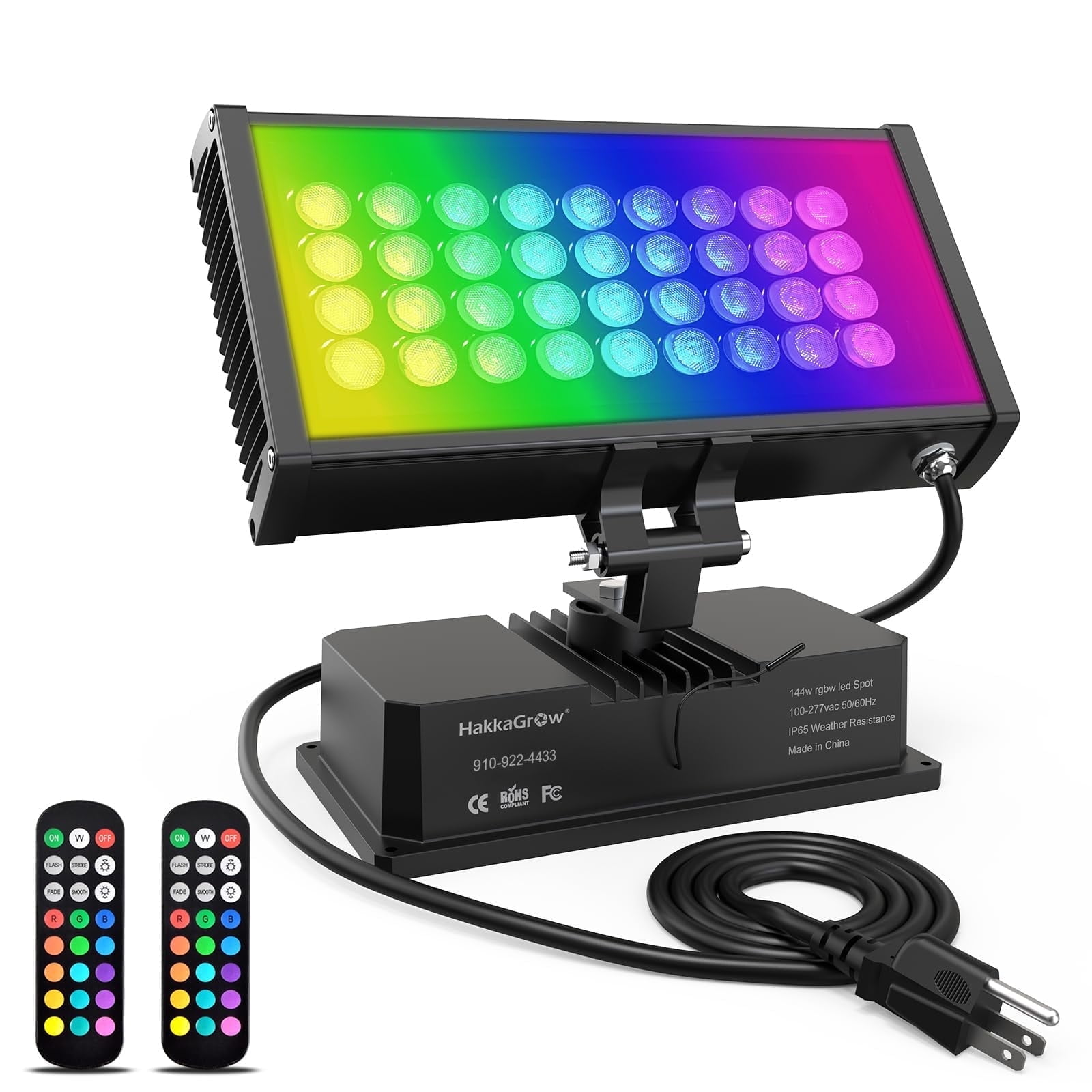 Landscapestation Led Wall Washer Flood Light 144w Rgbw 5700k Color