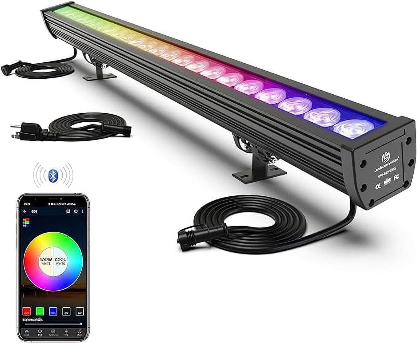 Landscapestation Smart LED Wall Washer Light with APP Control, 168W ...