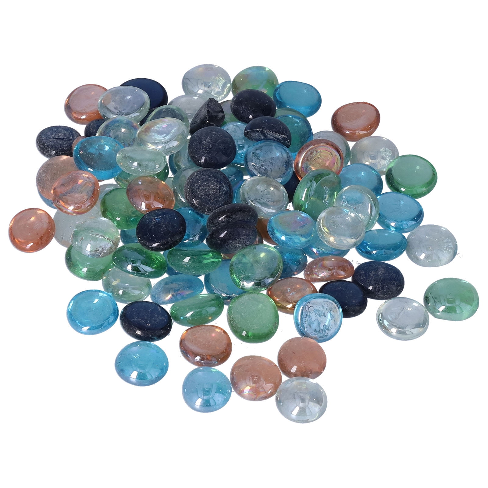 Landscaping Glass Stones Aquarium Landscaping Blue Glass Bead Crystal ...