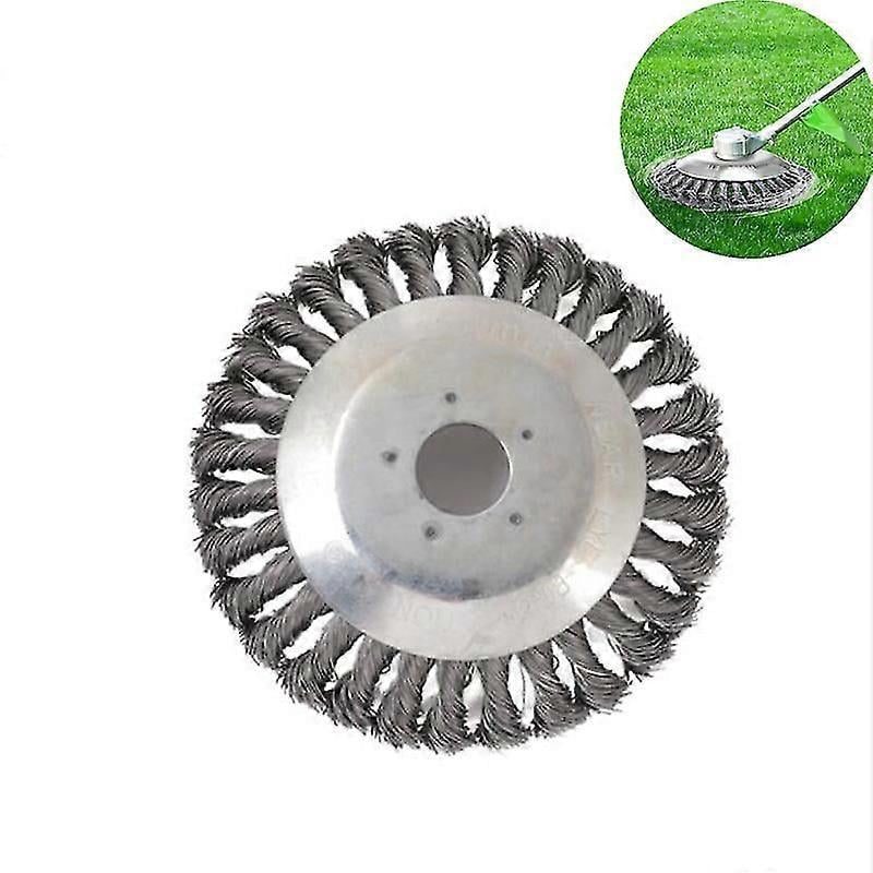 Landscaping Weed Brush Contion Twisted Spoke Wheel Brush Disc Power ...