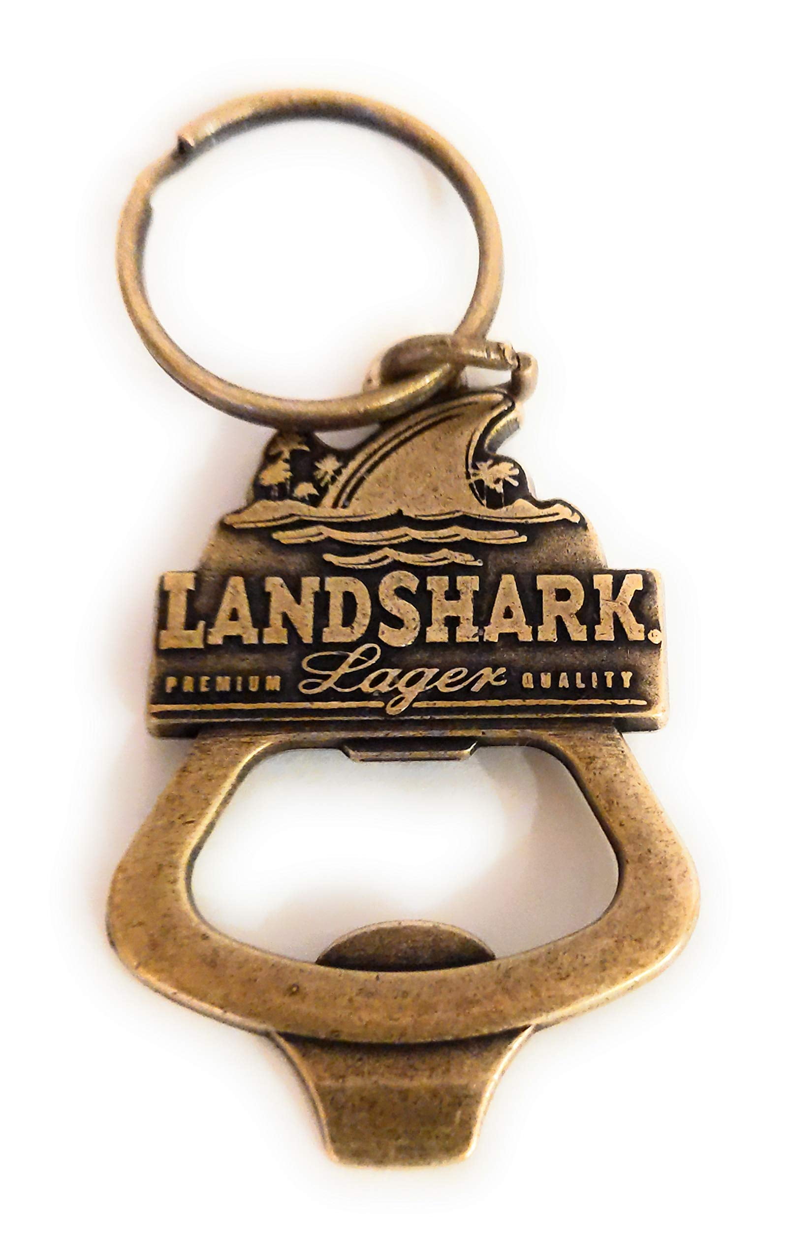 Landshark Bronzed Shark Fin Keychain Bottle Opener - Walmart.com