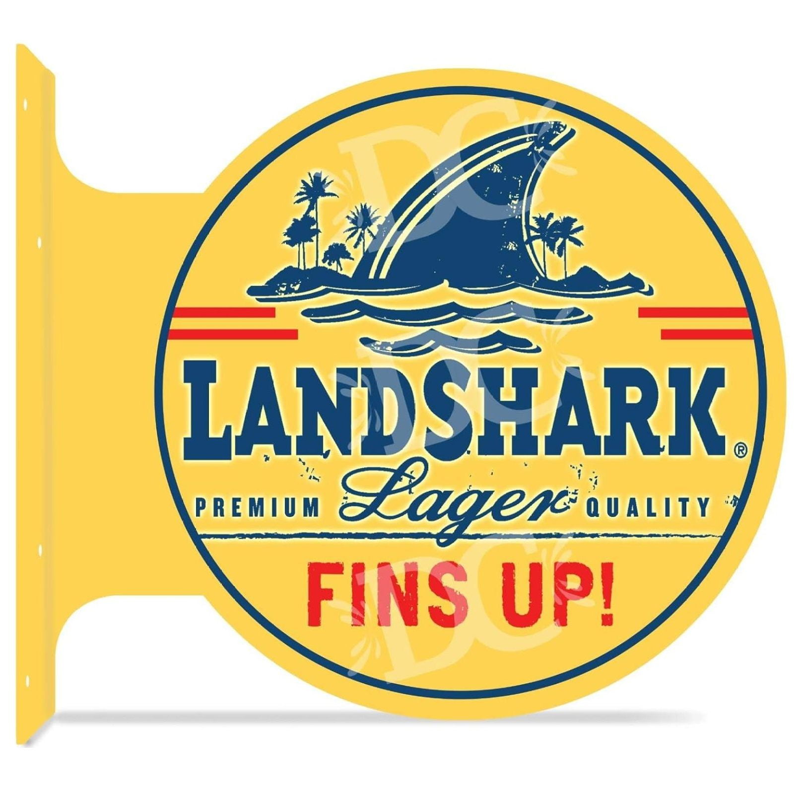 Landshark Lager Double Sided Garage Flange Sign for Indoor and Outdoor ...