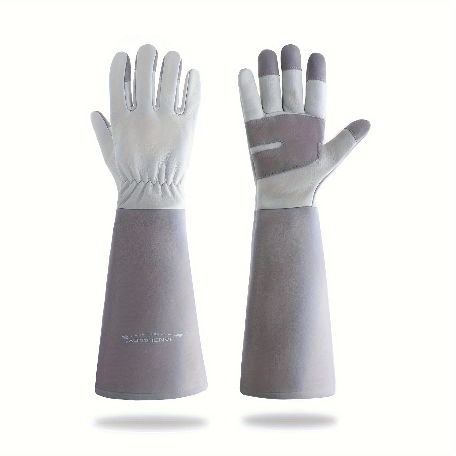 Landyachts Gardening Gloves - Thorn-Proof, Sun & Slip Resistant Leather ...
