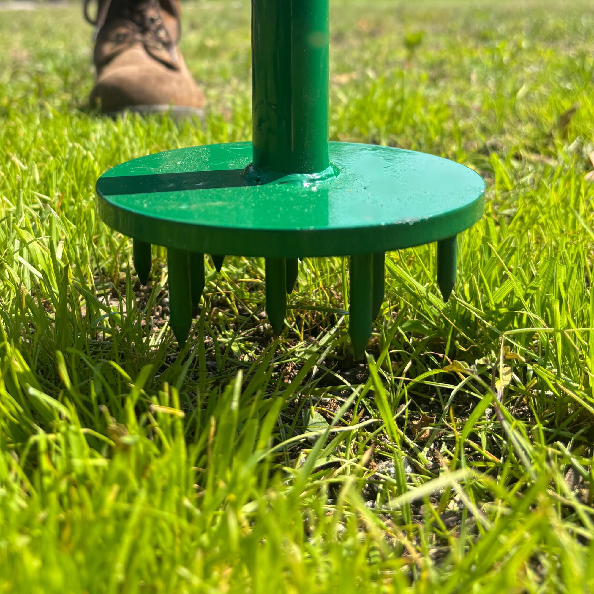 Landzie Spot Seeder Lawn Aerator Tool and Grass Patch Repair Tool ...