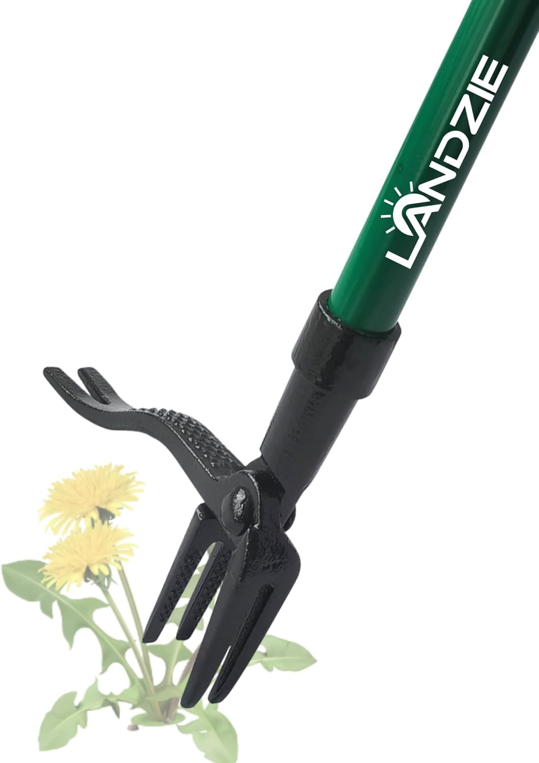 Landzie Weeder Weed Puller Tool, 44 Inch Steel Stand Up Weed Puller ...