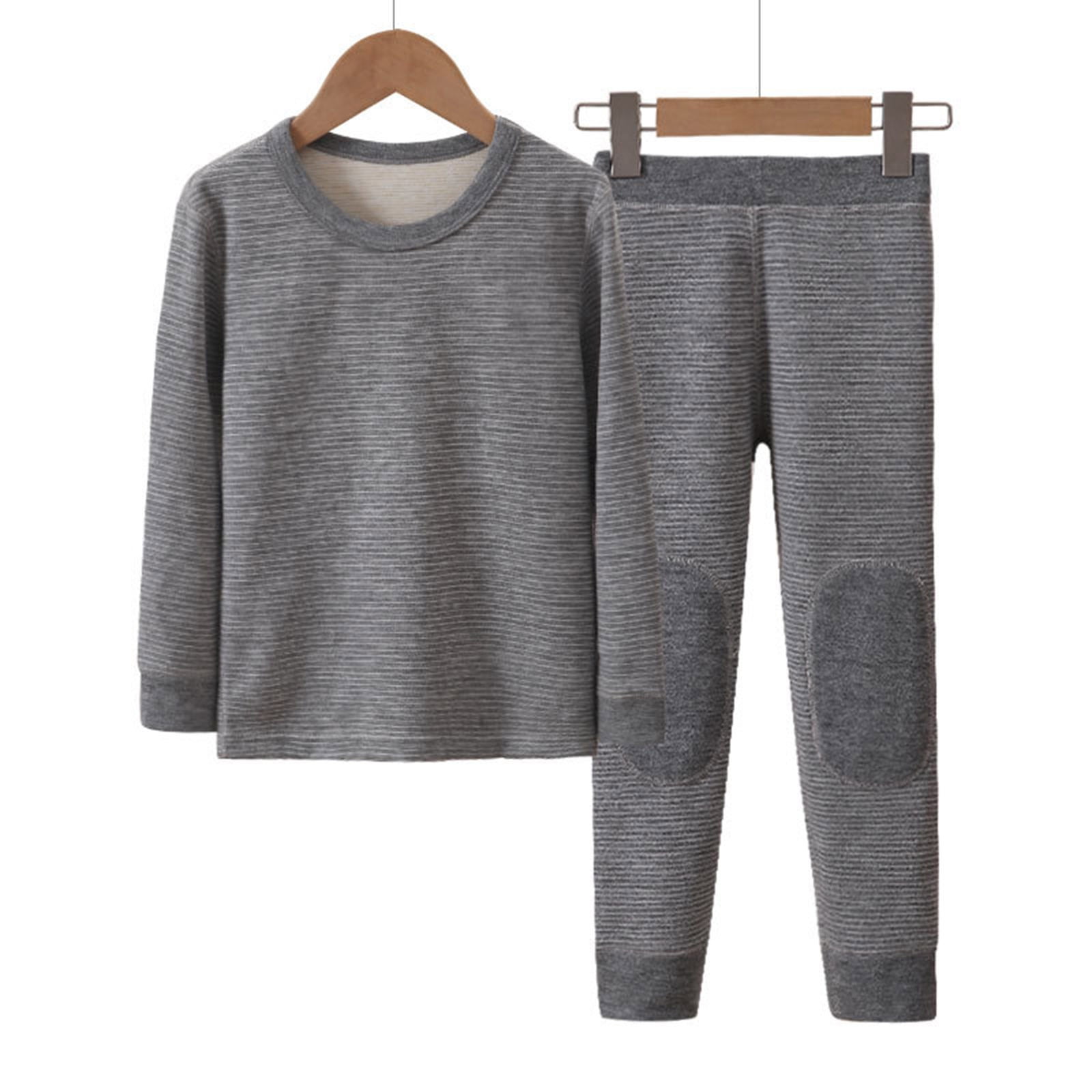 Landzoo 2 Set Youth Kids' Thermal Underwear Set Compression Shirt ...