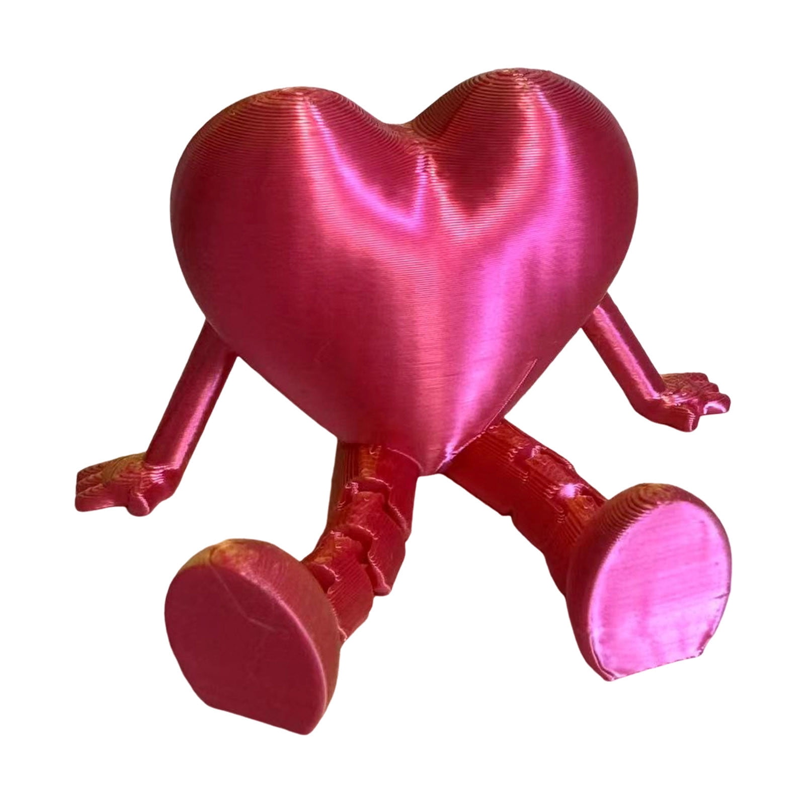 Landzoo 3D Printed Shaped Desk Car 3D Printed Tiny Cute Heart Flexible ...