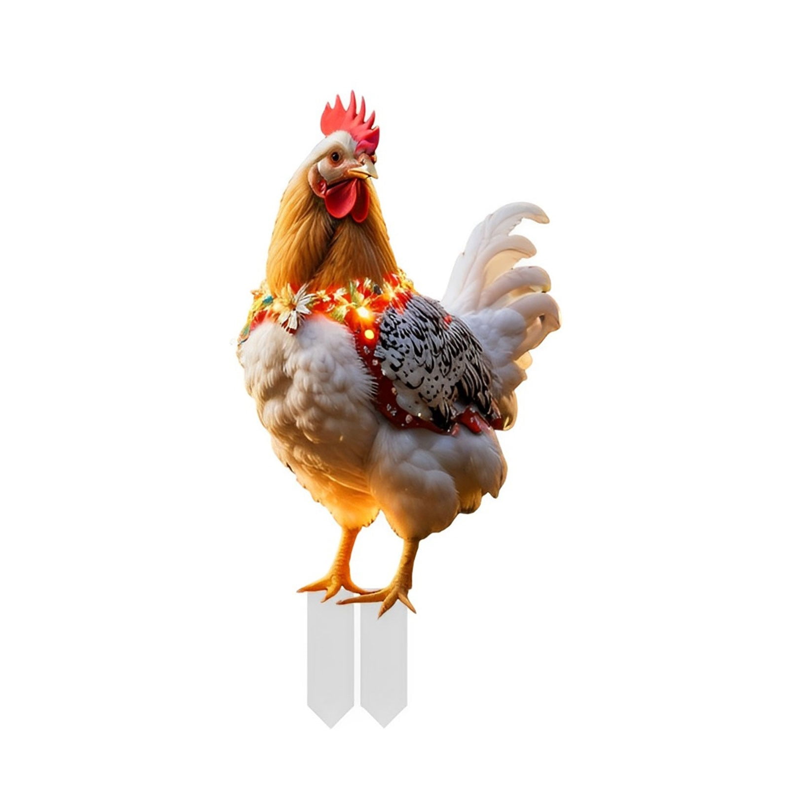 Landzoo Christmas Animal Outdoor Garden Chicken Ground Plug Decoration ...