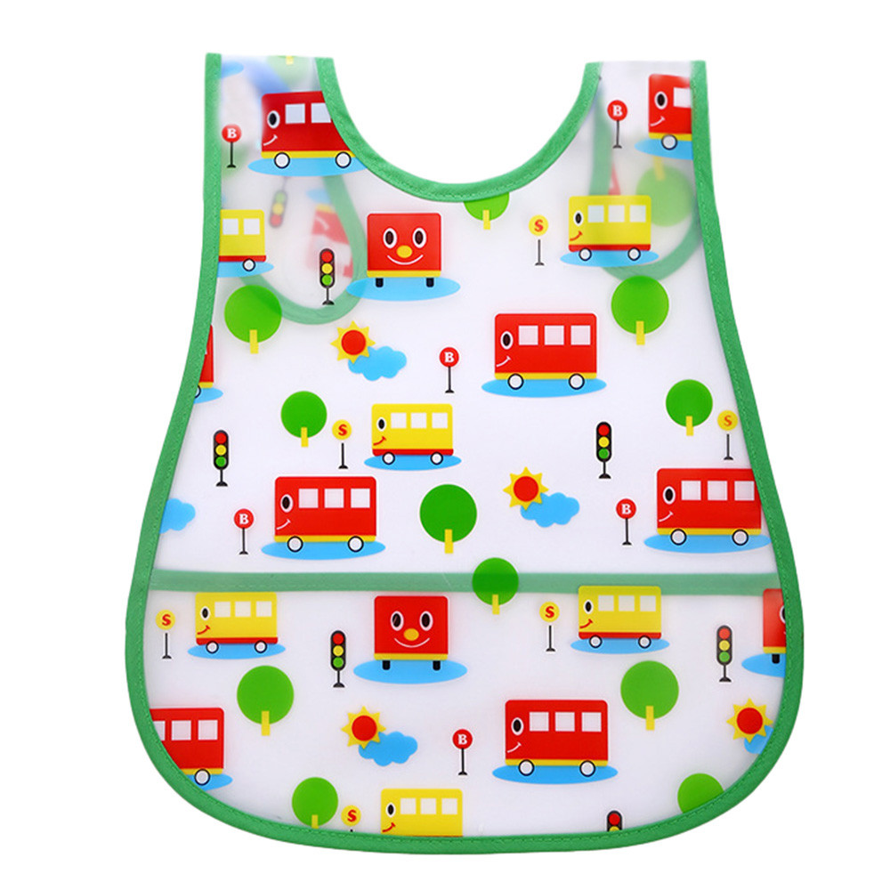 Landzoo Cute Kid Bibs Baby Soft Cartoon Bib Waterproof Saliva Dripping ...