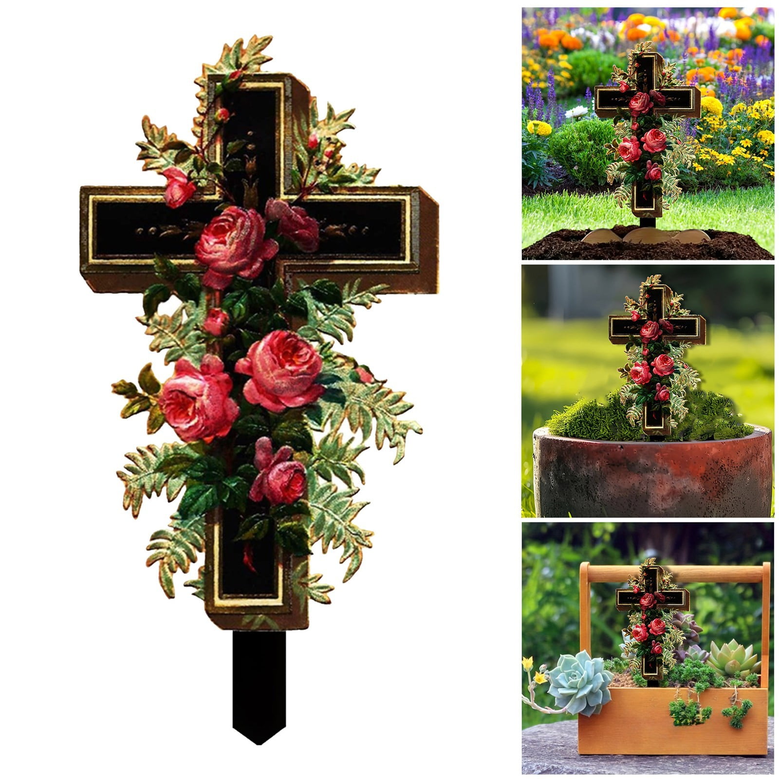 Landzoo Easter Ground Stake Insert Art Garden Decoration Colorful ...
