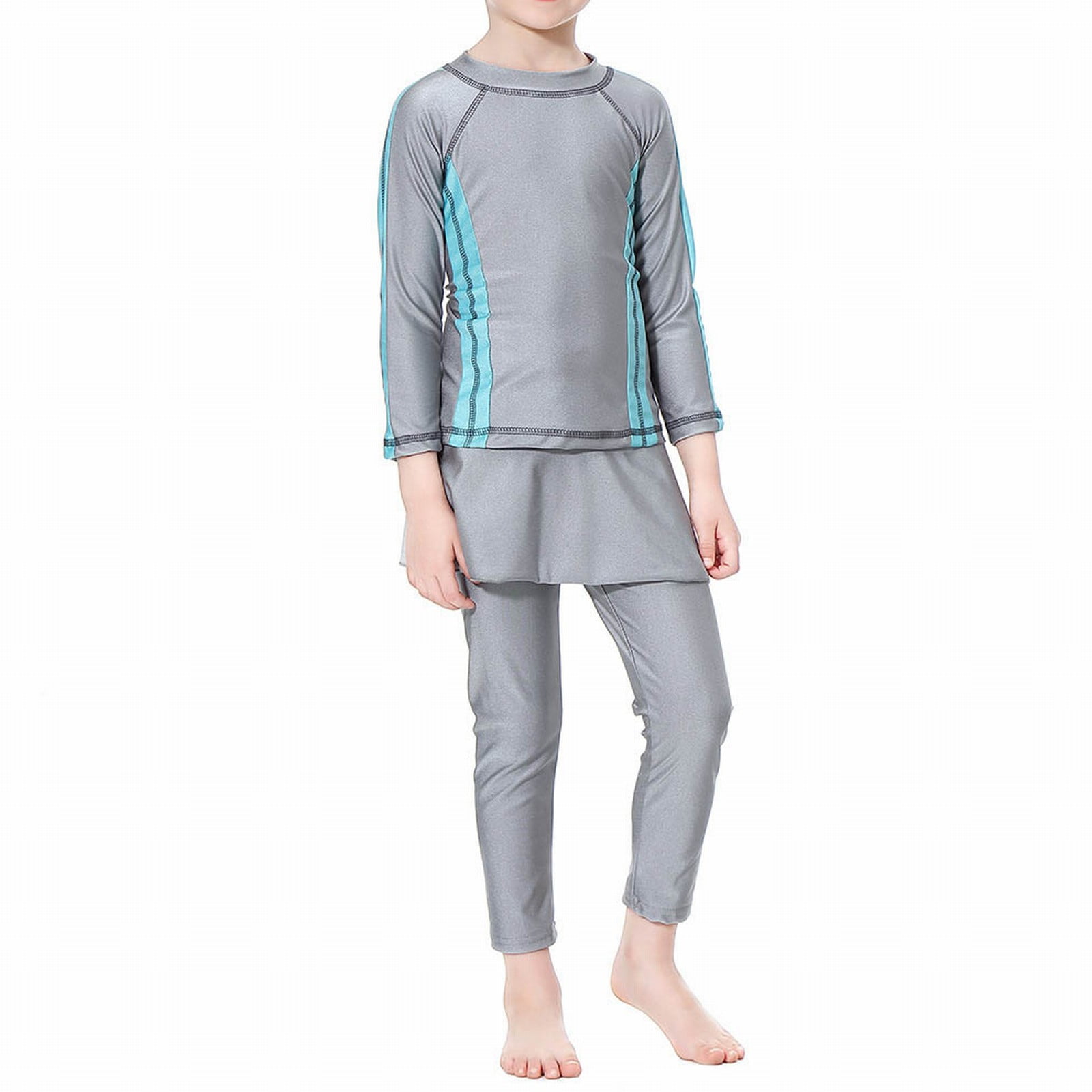 Landzoo Girls Swimwear Conservative Swimwear Kids Full Cover Girls ...