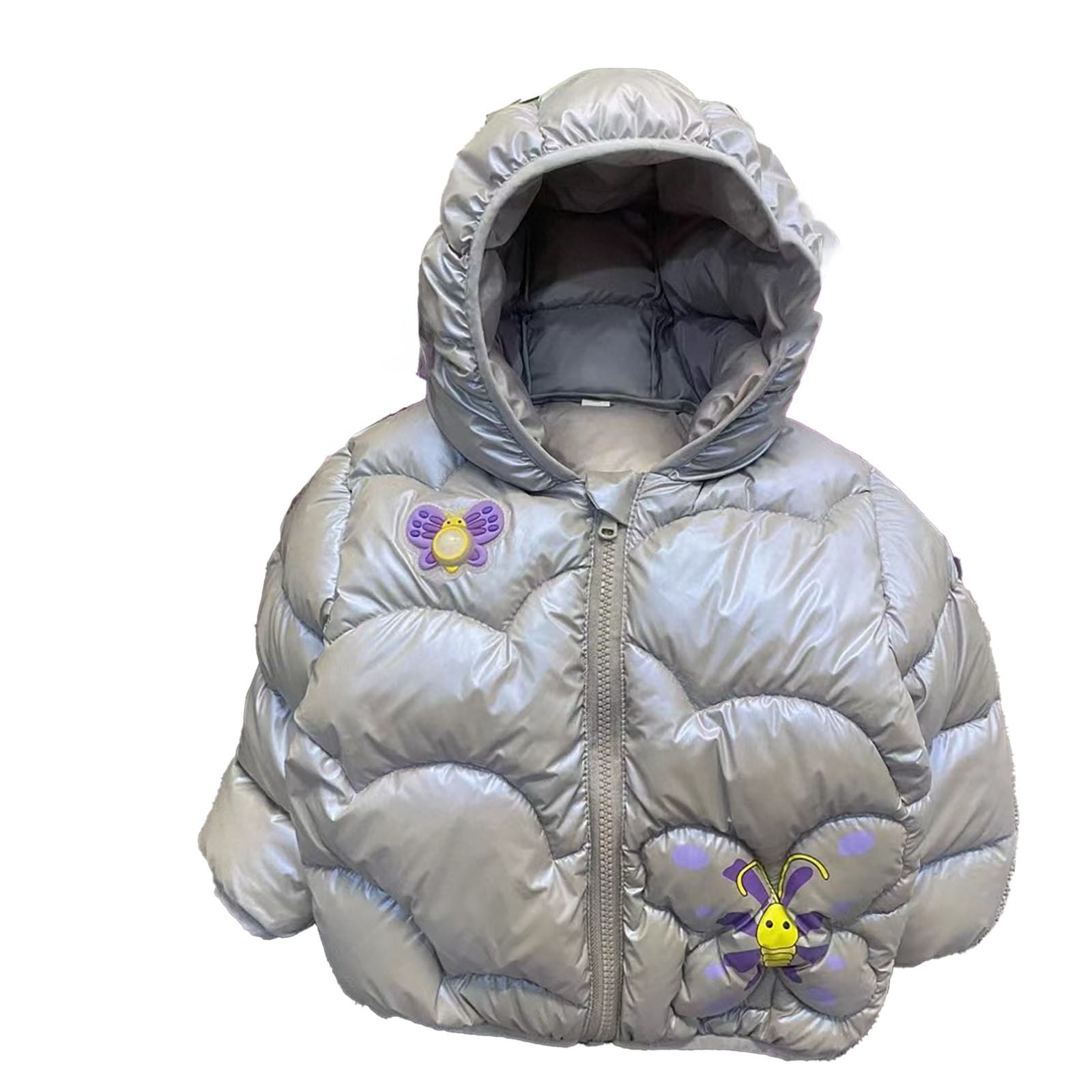 Landzoo Kids Cartoon Puffer Jacket, Lightweight 3D Cotton-Padded Down Coat for Boys and Girls ...