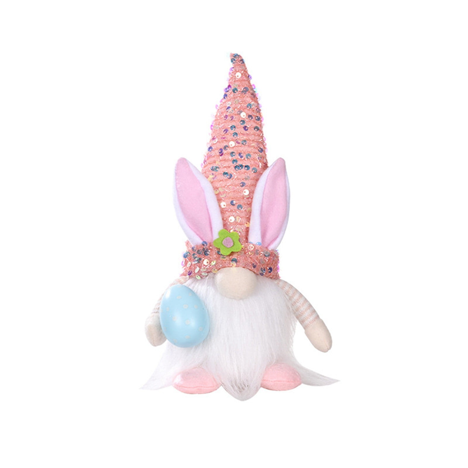 Landzoo LED Illuminated Easter Doll Figurine With Sequin Hat Faceless ...