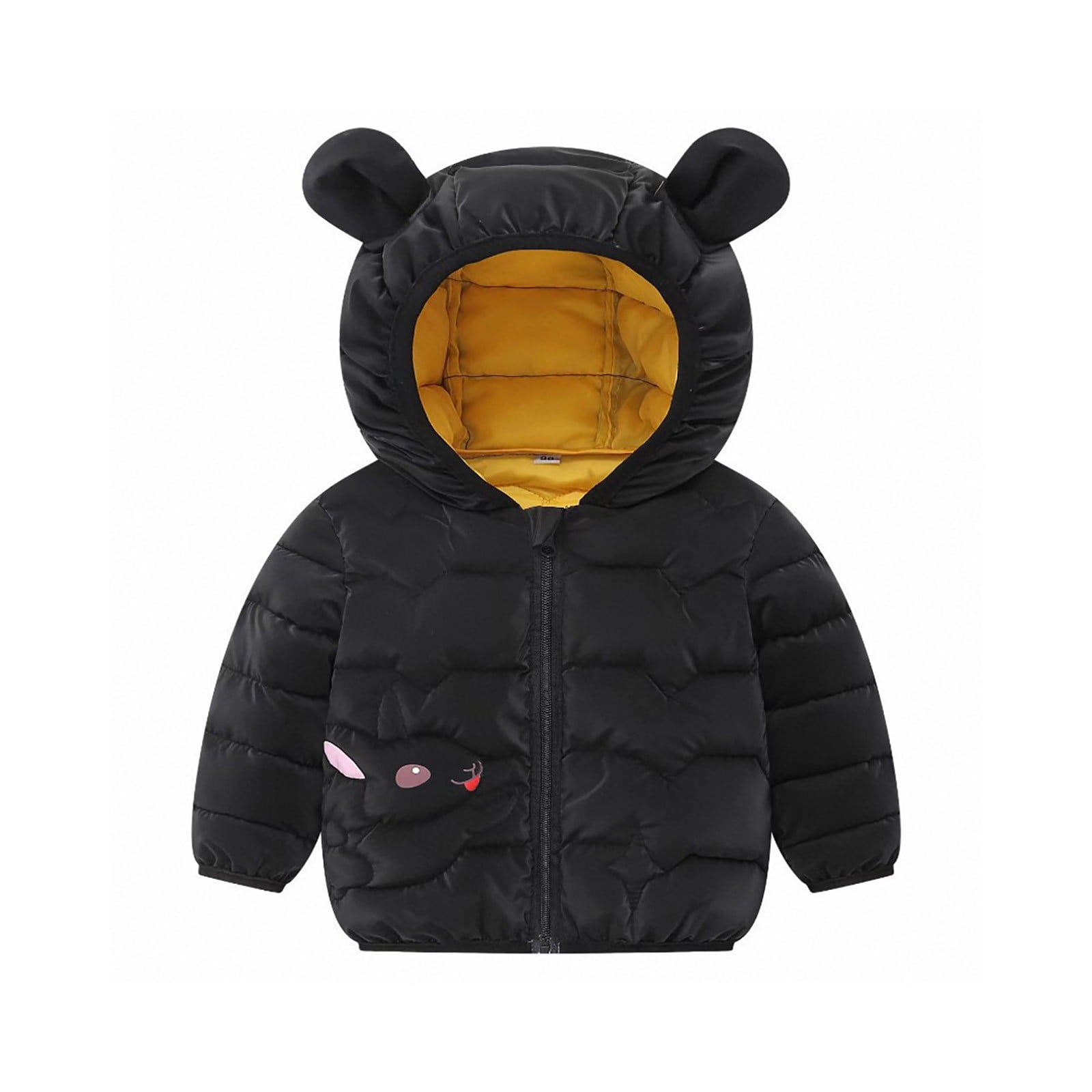Landzoo Little Girls Boys Cartoon Coat Winter Warm Down Hoodie Ears Jacket Outwear Zipper ...