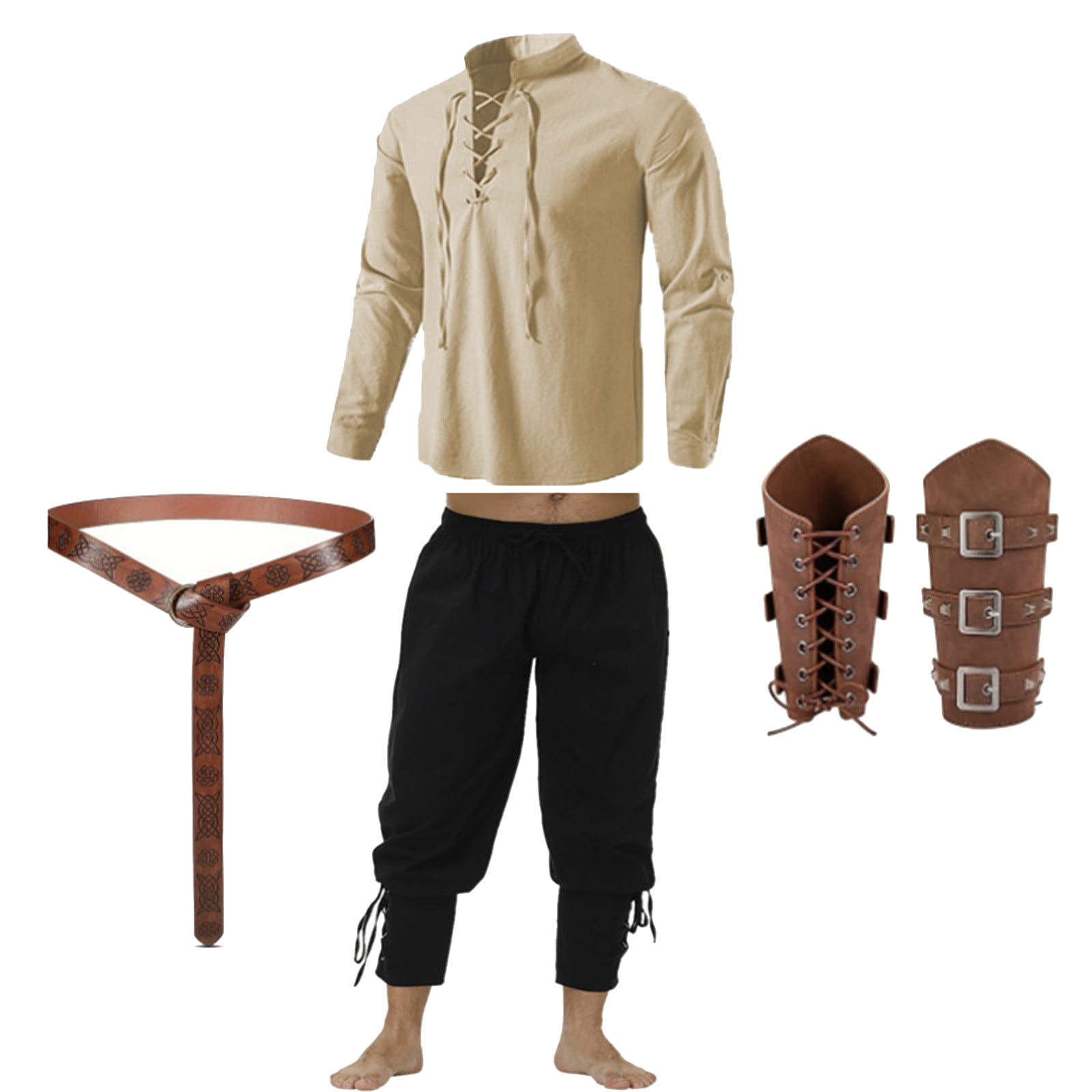Landzoo Male Classic Lace Up Shirt Shirt Pants Carnival Oktoberfest ...