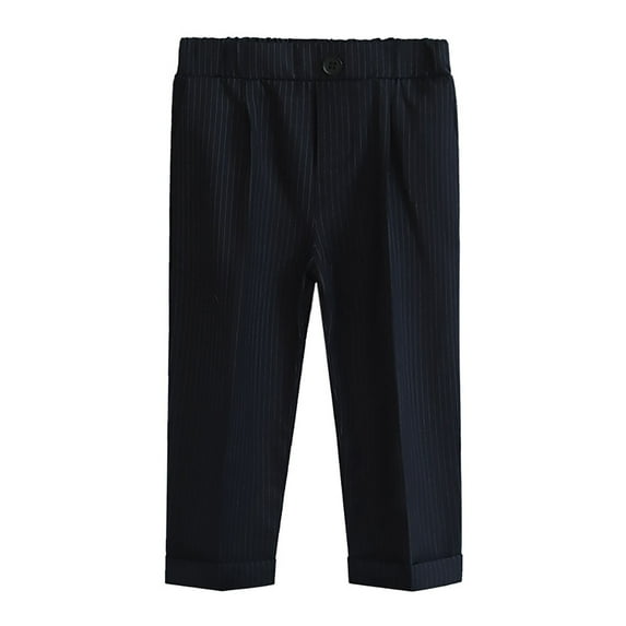 Landzoo One Children's Solid Color Suit Pants For Boys School Trousers ...