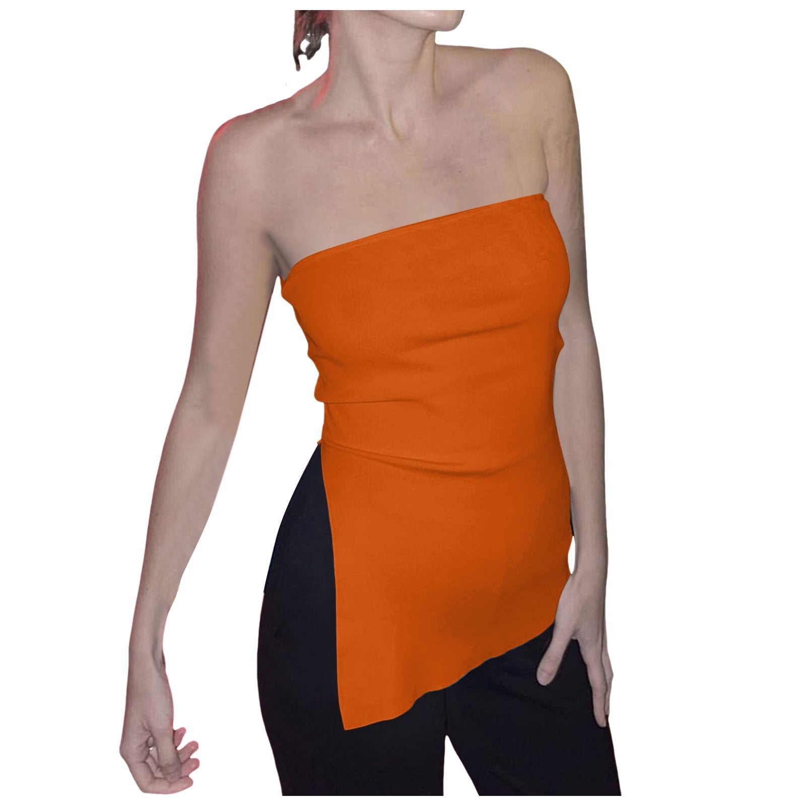 Landzoo One Ladies Strapless Hottie Tank Top Cozy Stylish Basic Tube ...
