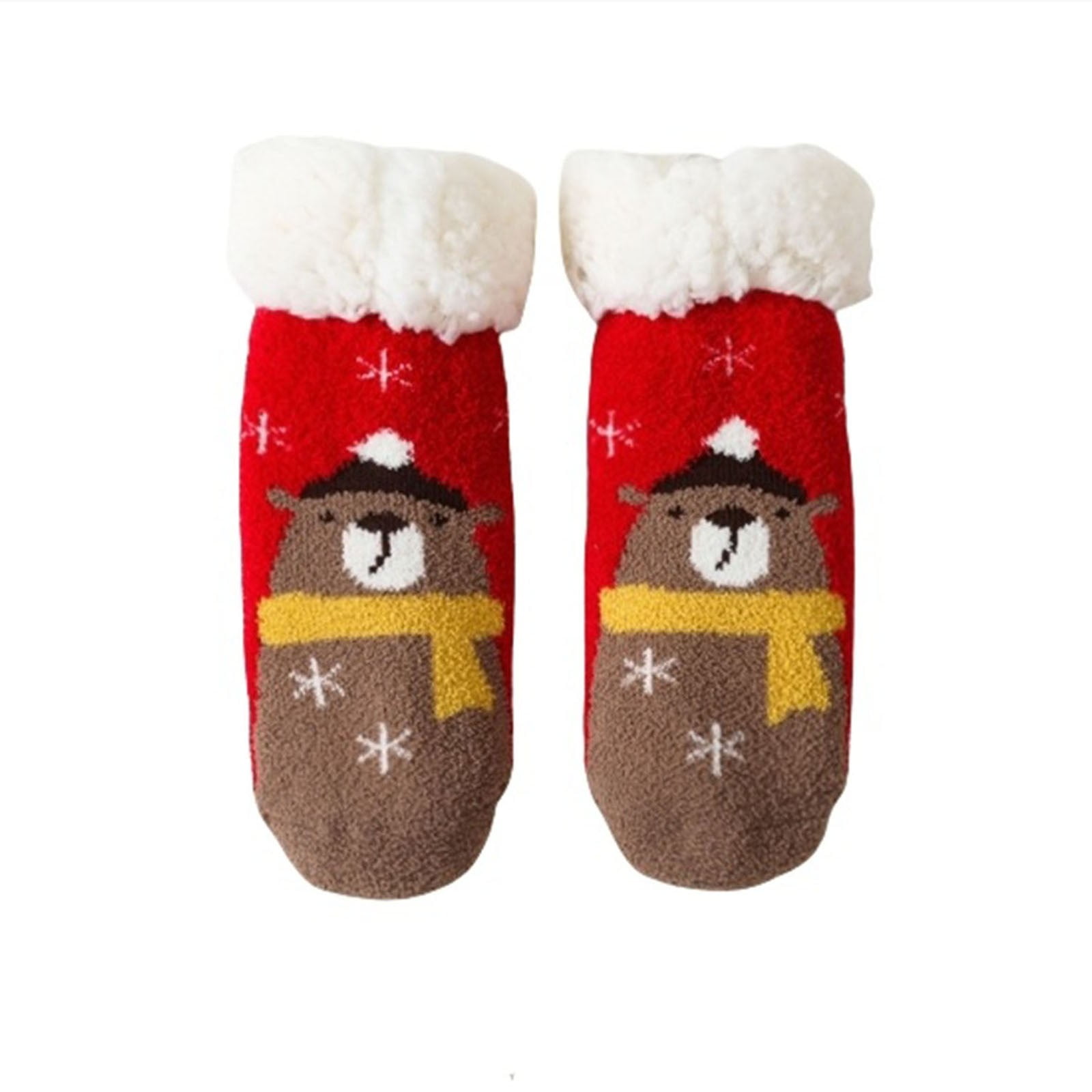 Landzoo One Rends Baby Slipper Socks Christmas Toddler Fuzzy Socks Warm ...