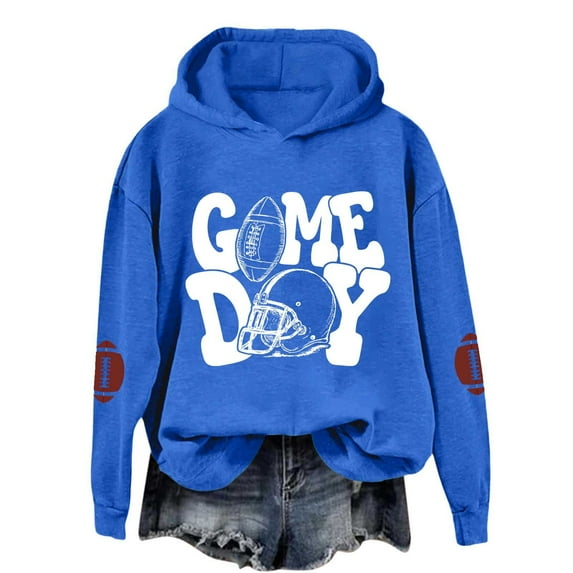 Landzoo One Stylish Women's Hoodies For Casual Wear Football Print ...