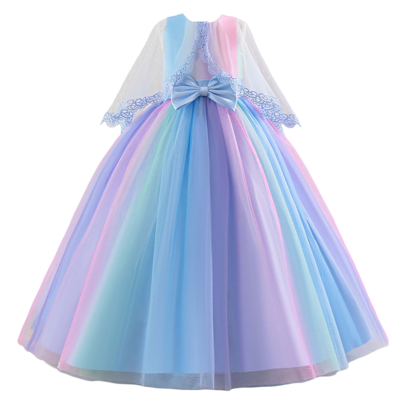 Landzoo One Toddler Girls' Gradient Rainbow Tutu Princess Dress With ...