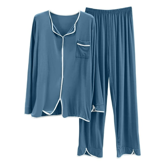 Landzoo One Women's Long Sleeve Set Comfortable Sleepwear Pajama Set ...