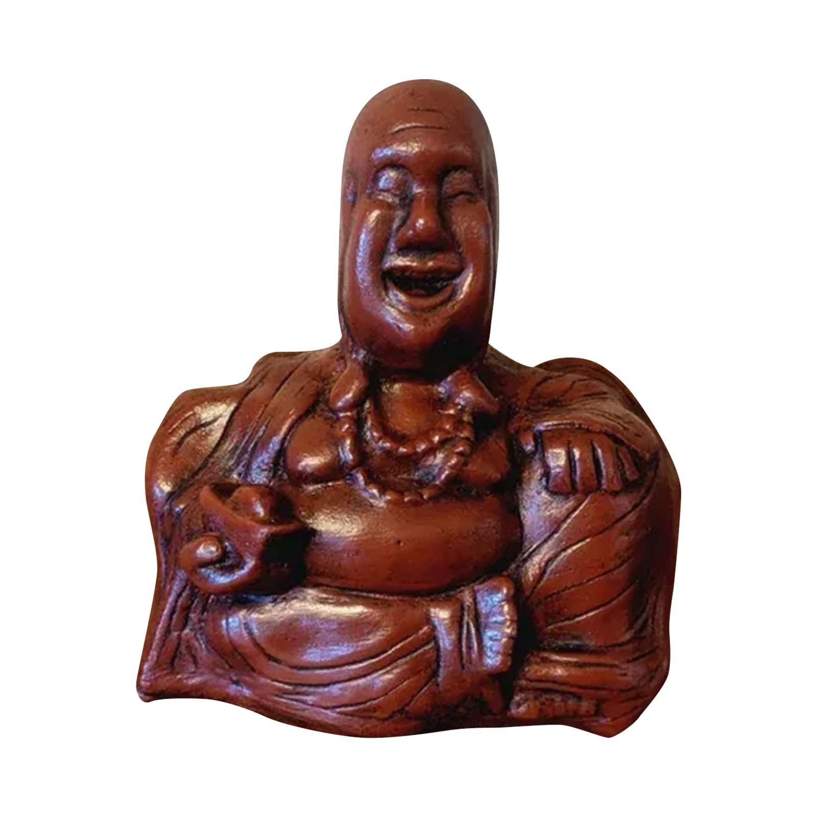 Landzoo Resin Buddha Statue Middle Finger Gesture Decorative Figurine ...