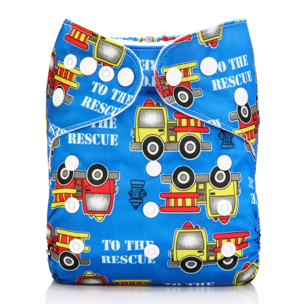 Landzoo Reusable Waterproof Printed Baby Cloth Diaper Adjustable Baby ...