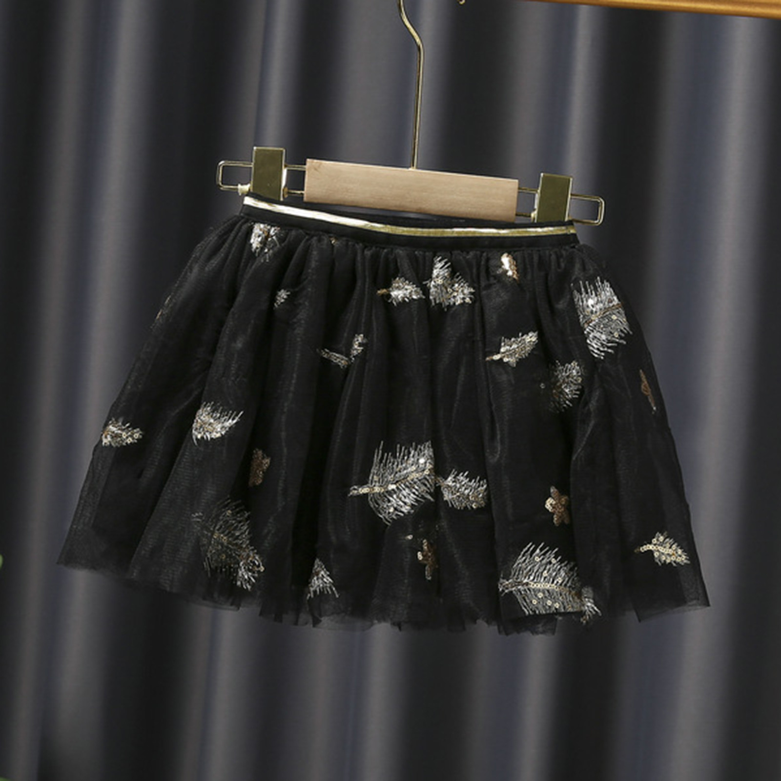 Landzoo Spring And Summer Feather Embroidery Skirt In The Children ...