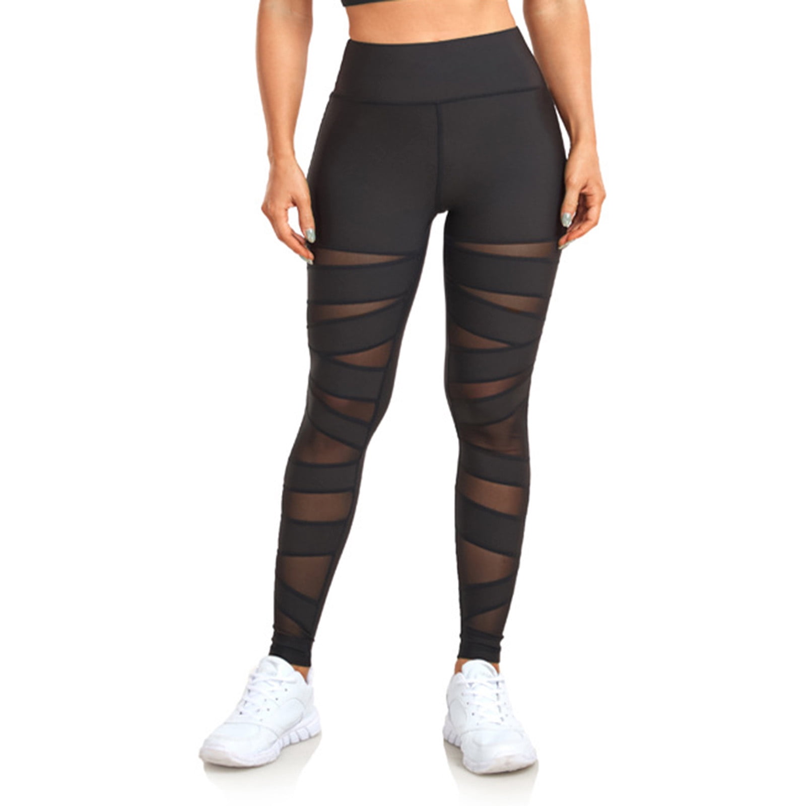 Landzoo Women's Fitness High Waisted And Abdominal Pocket Nine Quarter ...