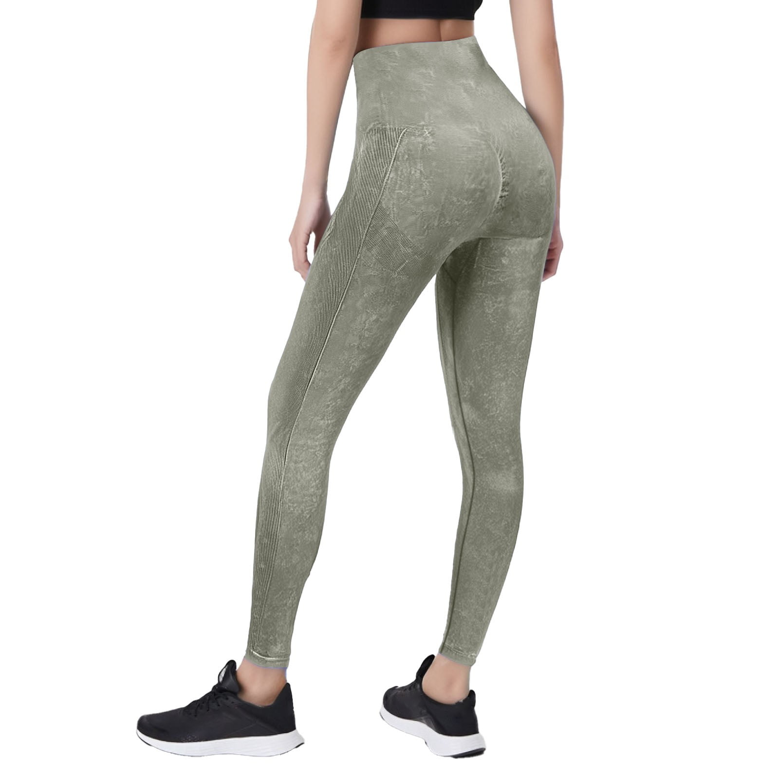 KONDYS Women's Washed Seamless Peach Tight Yoga Pants Stylish Sporty ...