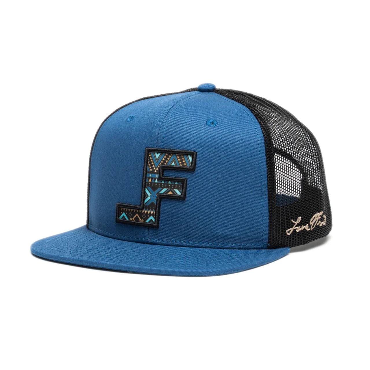 Lane Frost Aztec Logo Blue With Black - Hats Cap - Gunslinger - Walmart.com