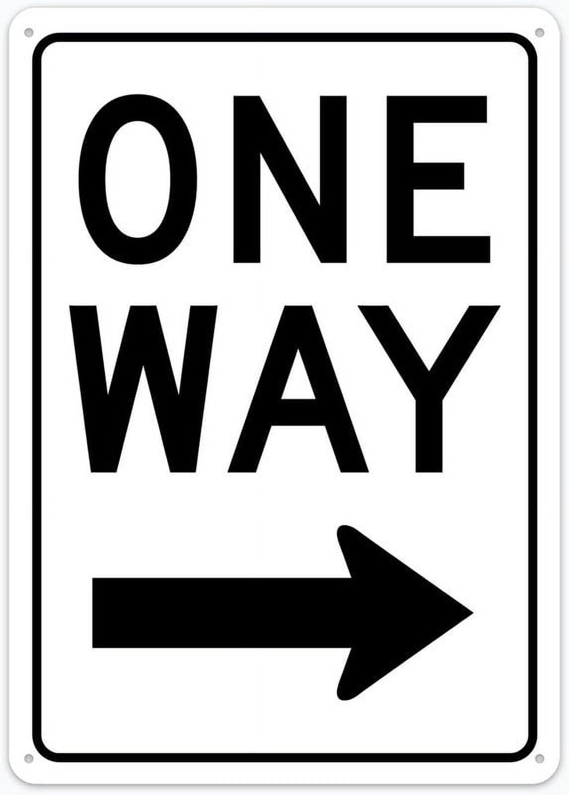 Lane Guidance Sign One Way Right Arrow Sign Safety Restriction Alert ...