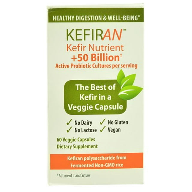 Lane Labs Kefiran -- 50 billion - 60 Veggie Caps - Walmart.com