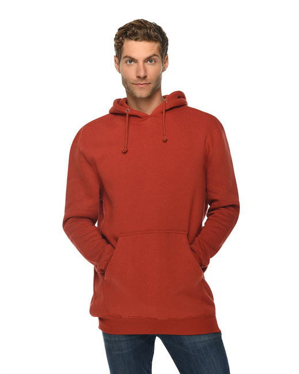 Lane Seven Unisex Heavyweight Pullover Hooded Sweatshirt S Paprika ...