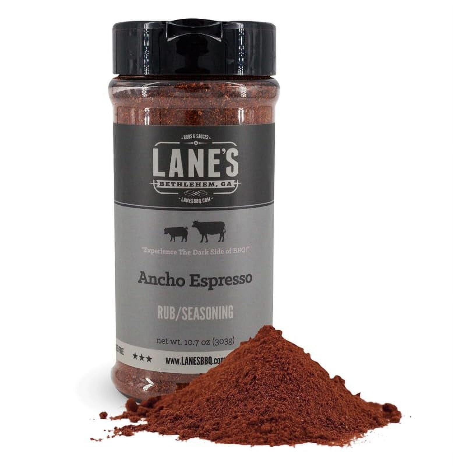 Lane's Ancho EspressoEGSC Coffee Rub Seasoning, All-Natural for Meat ...