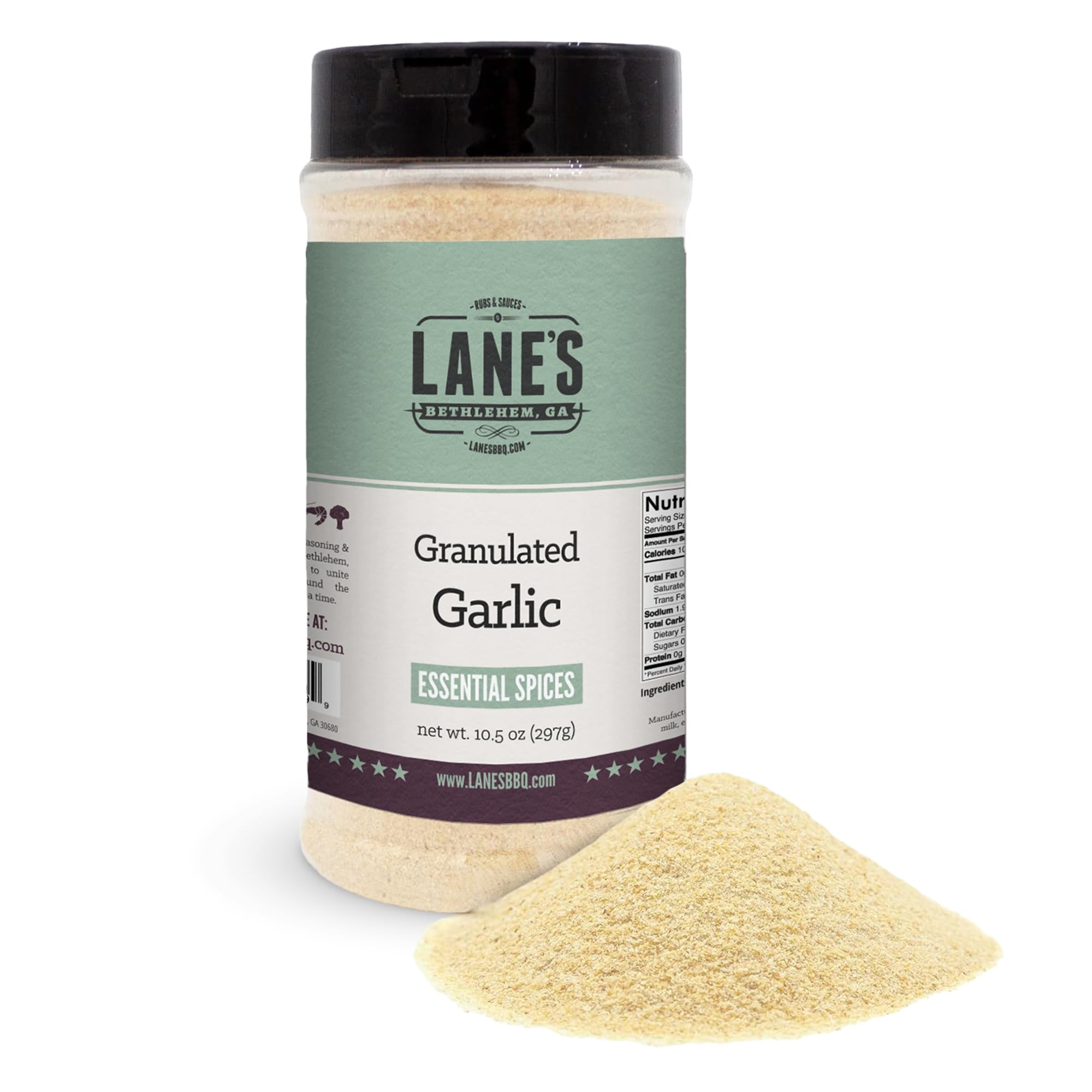 Lane's Granulated Garlic, All-Natural KEF28 Granulated Garlic Powder ...