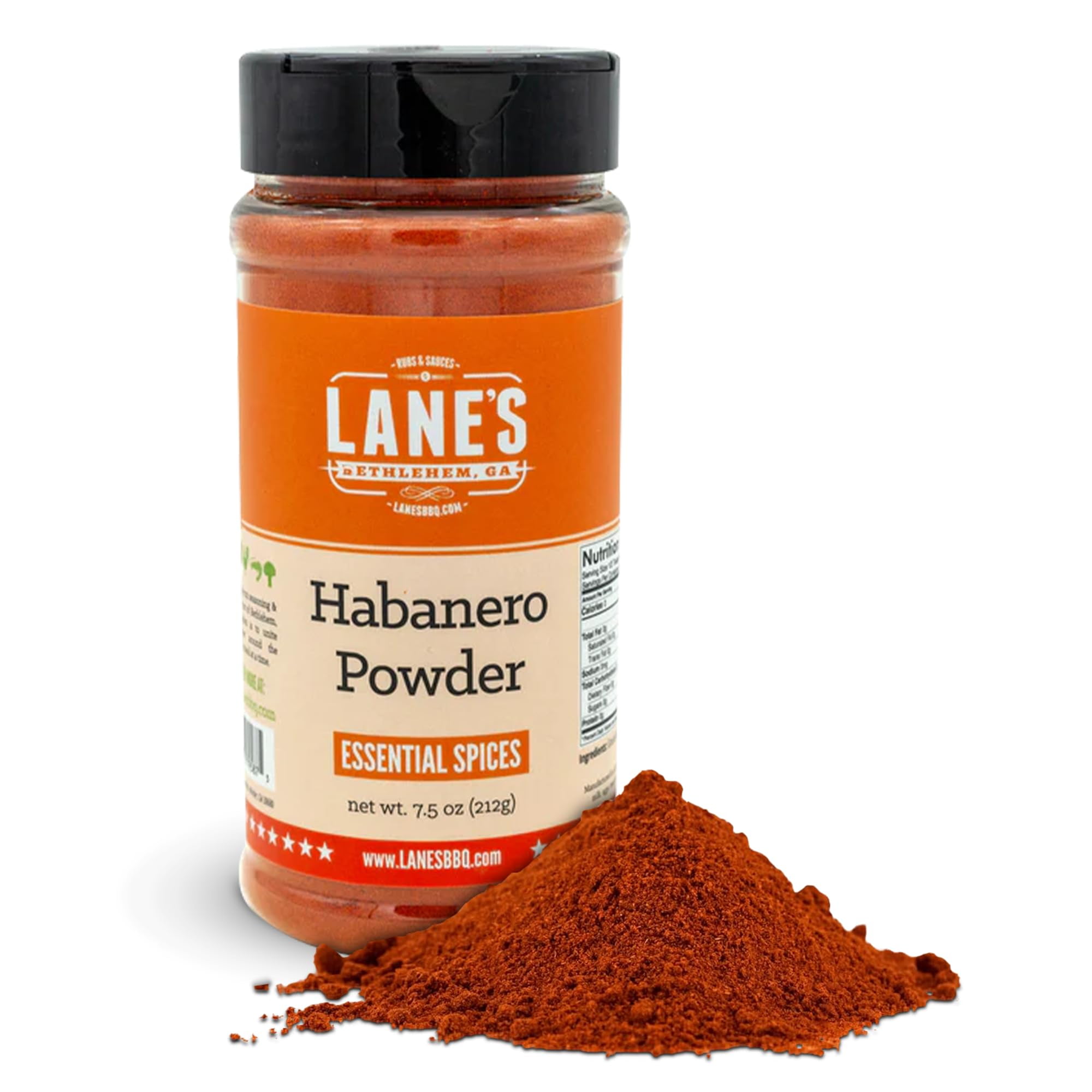 Lane's Habanero Powder Seasoning, BCF26 All-Natural Habanero Pepper ...