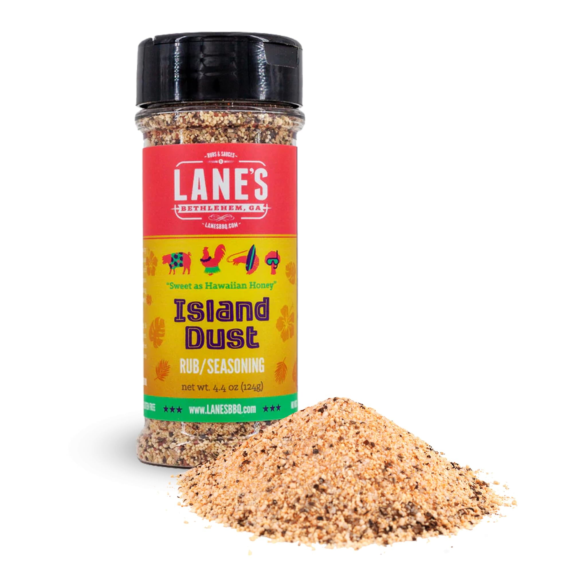 Lane's Island Dust Rub MZF22 Alaea Hawaiian Sea Salt Seasoning Salt ...