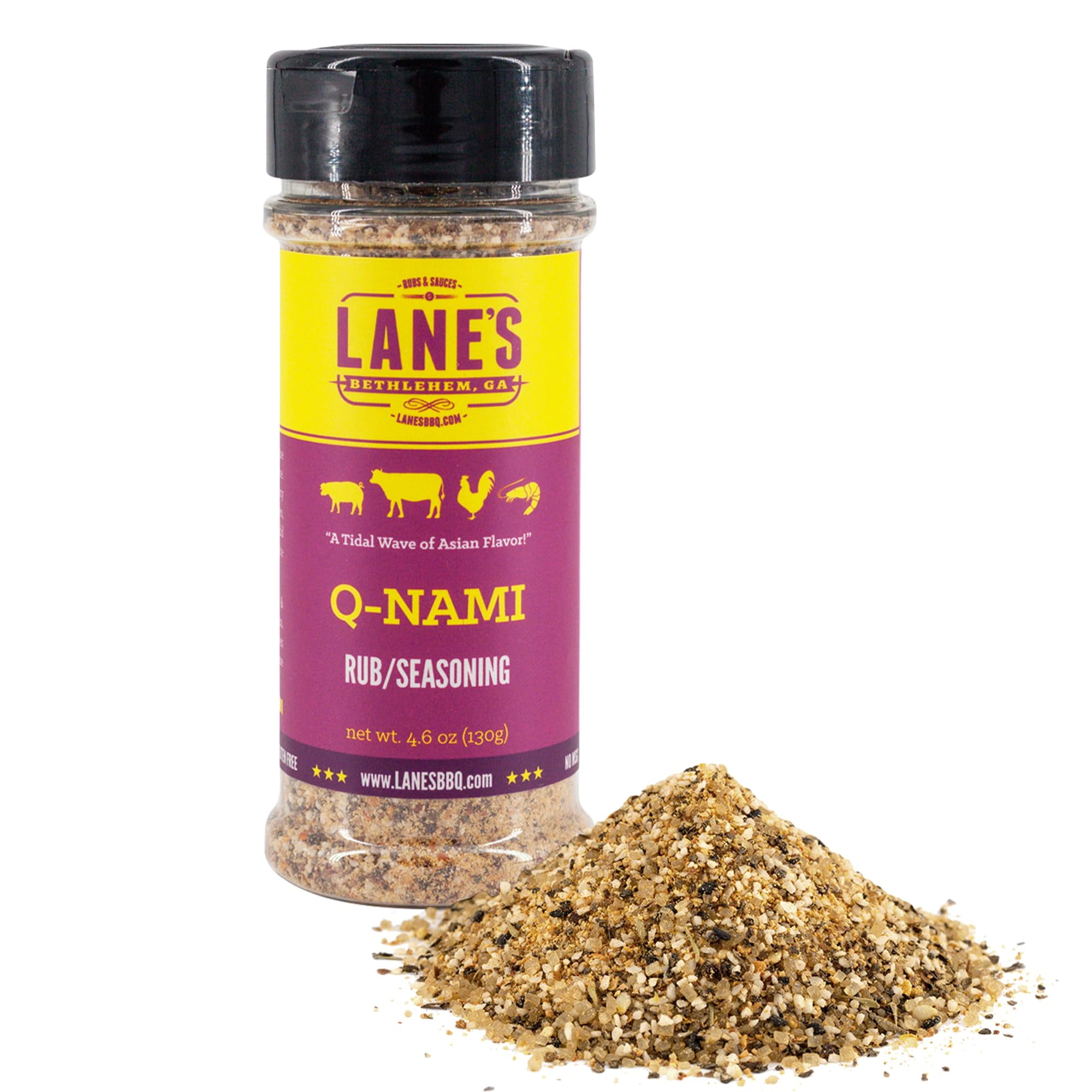 Lane's Q-nami Japanese Seasoning KEF28 Rub, All-Natural Shichimi ...