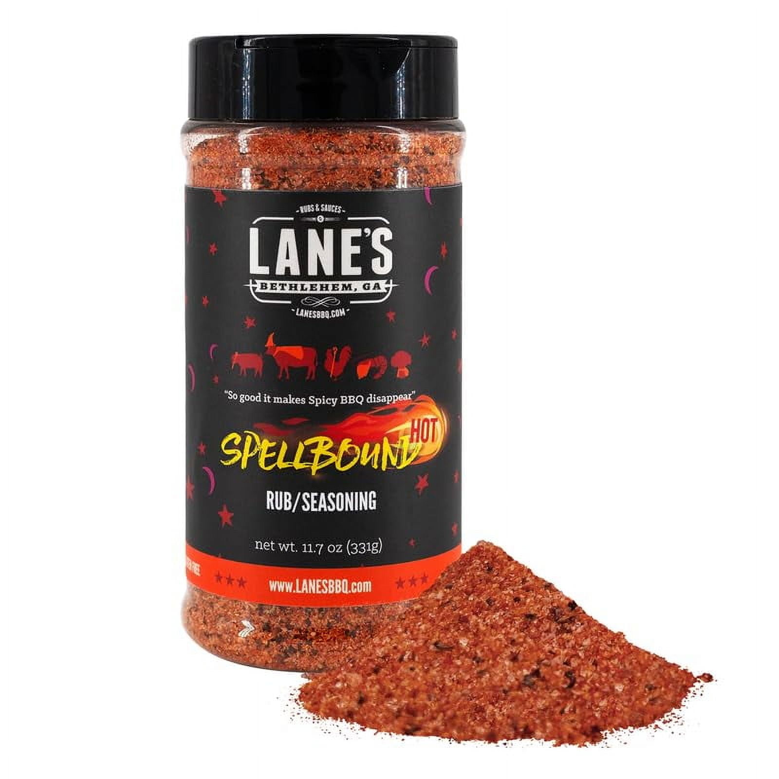 Lane's Spellbound Hot Sweet AKF18 and Spicy Pork Rub Seasoning, All ...