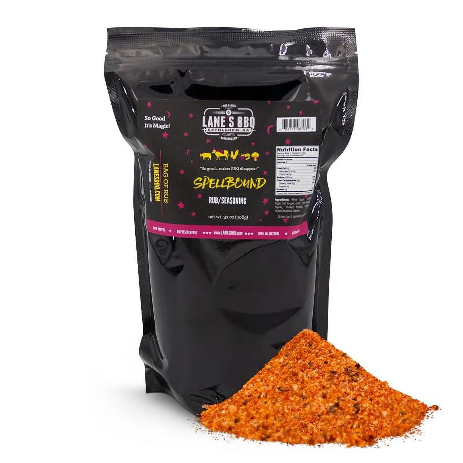 Lane's Spellbound Pork Rub BCF26 Seasoning, All-Natural BBQ Seasoning ...