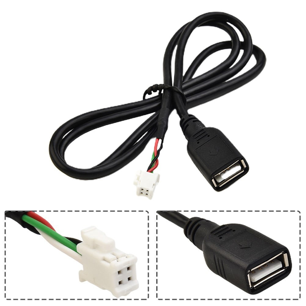 Lanfini 4Pin Connector USB Extension Cable Adapter for An Car Radio ...